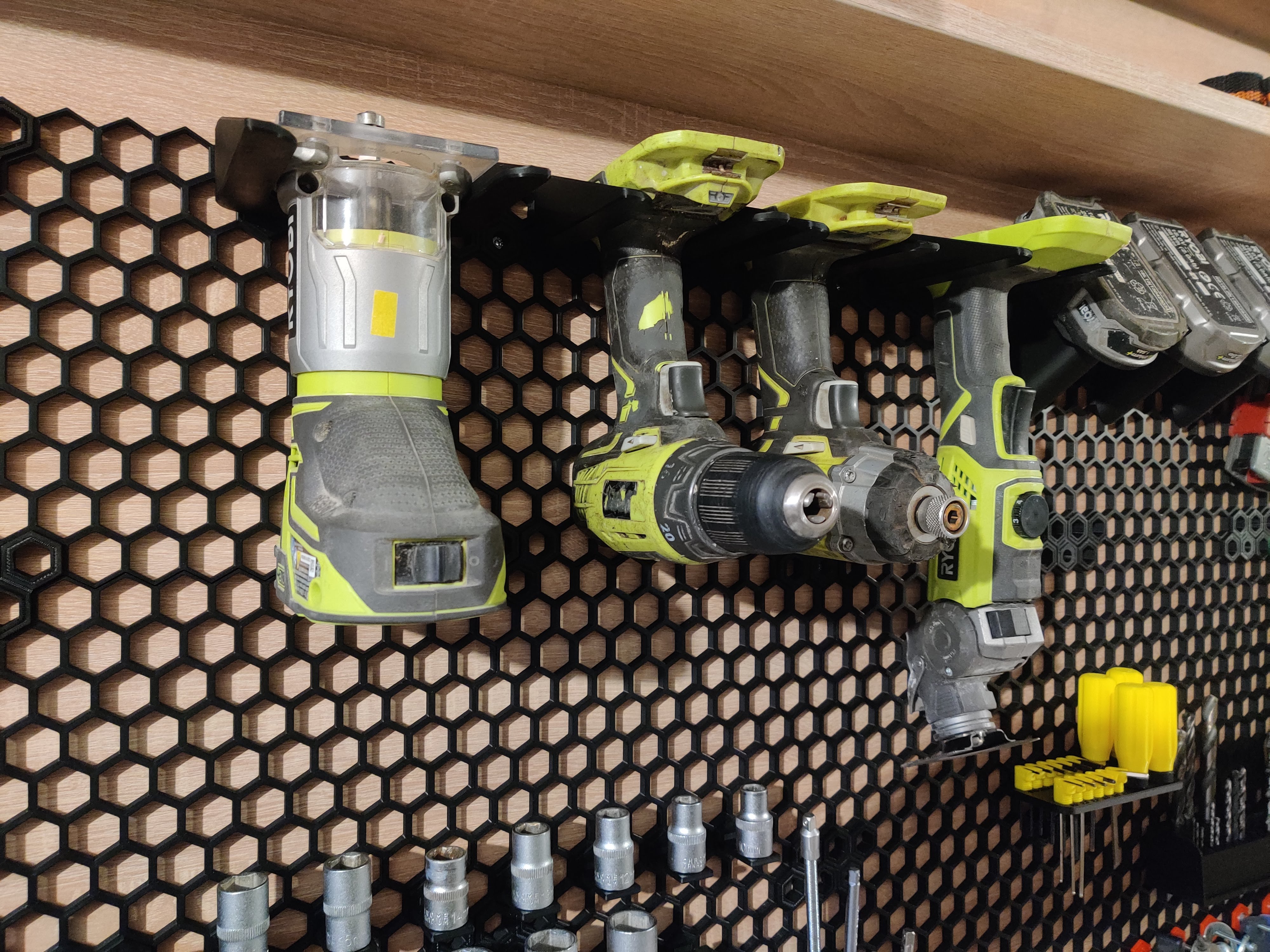 HSW Ryobi tool holder by user_3753322839 MakerWorld: Download Free 3D Models