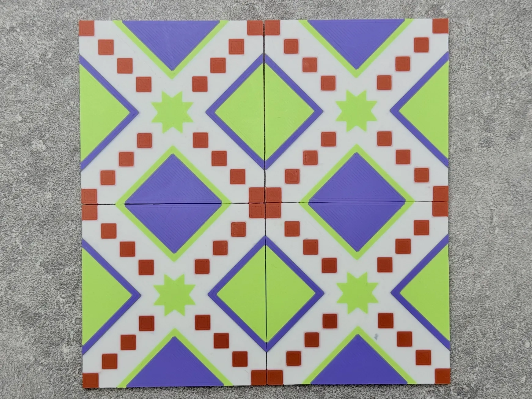 Balinese floral tiles by coolskull - MakerWorld