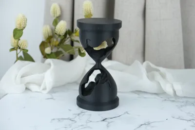 Reloj de arena roto – Escultura de arte minimalista moderna por ...