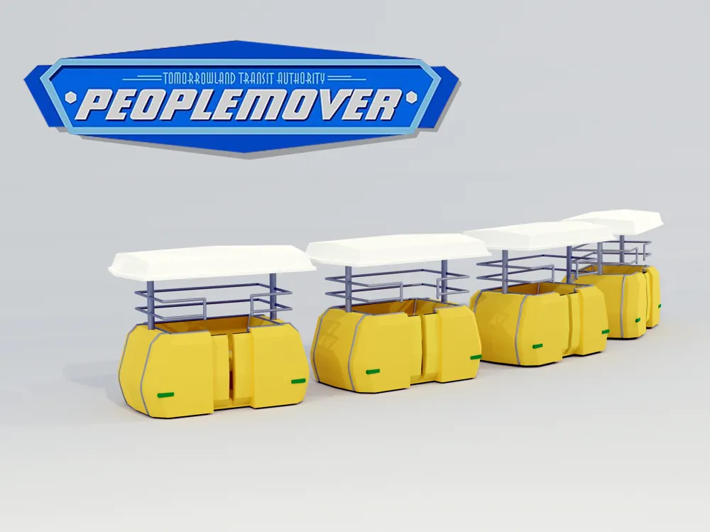 Tomorrowland PeopleMover - Disney Land by quantum9 MakerWorld: Download ...