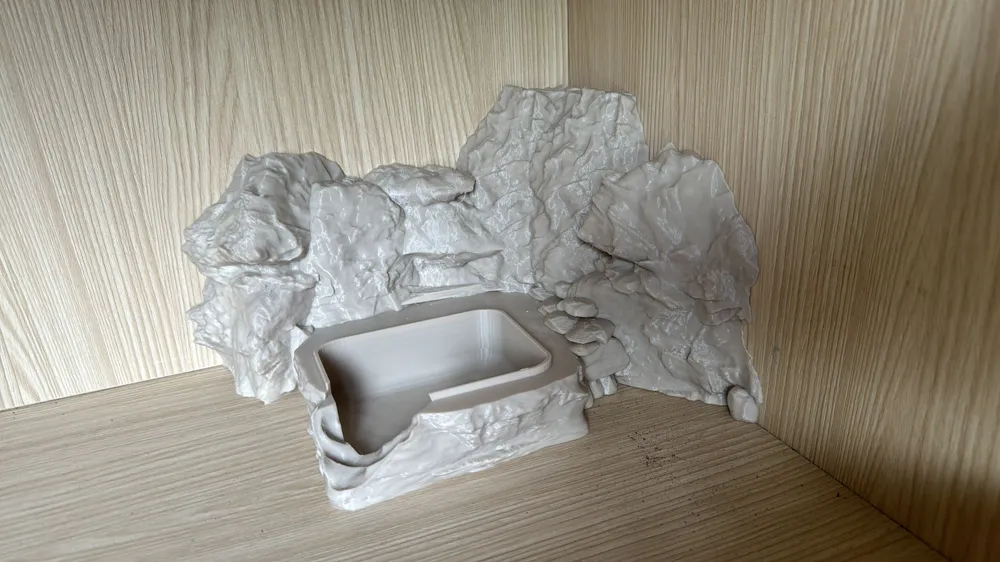 Lizard/Gecko cave/hide/rock wall by techyzone MakerWorld: Download Free ...