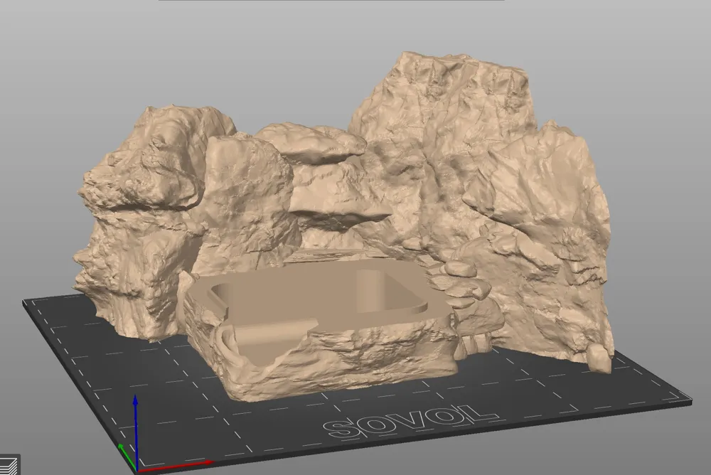 Lizard/Gecko cave/hide/rock wall by techyzone MakerWorld: Download Free 3D Models