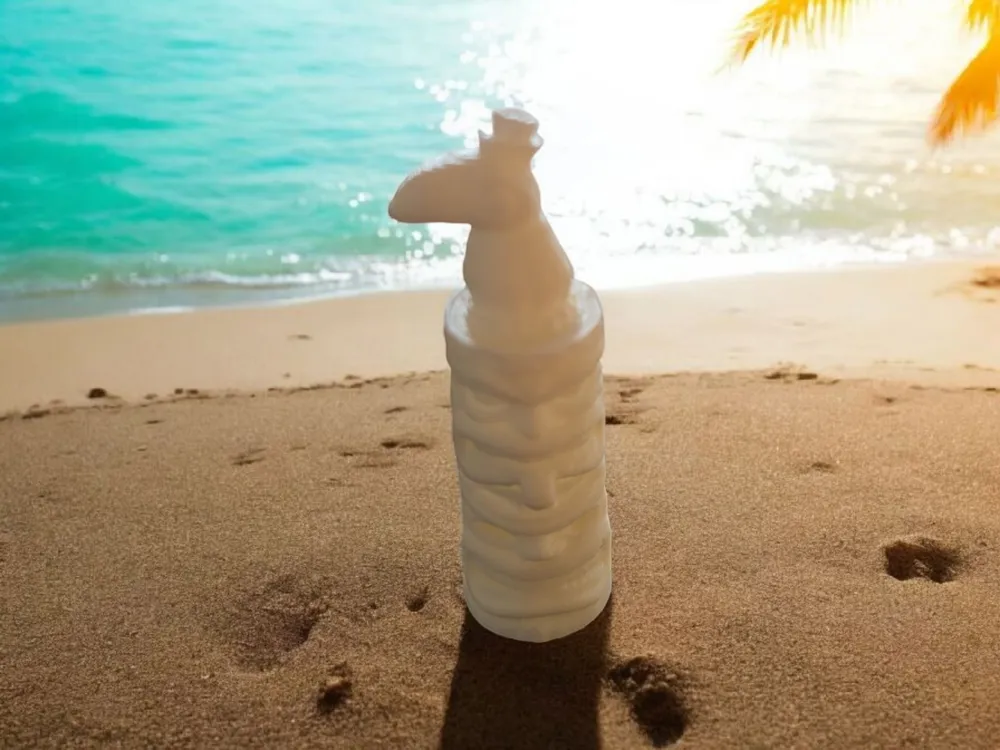 Triple Tiki Statue - Paint Your OWn - Free 3D Print Model - MakerWorld