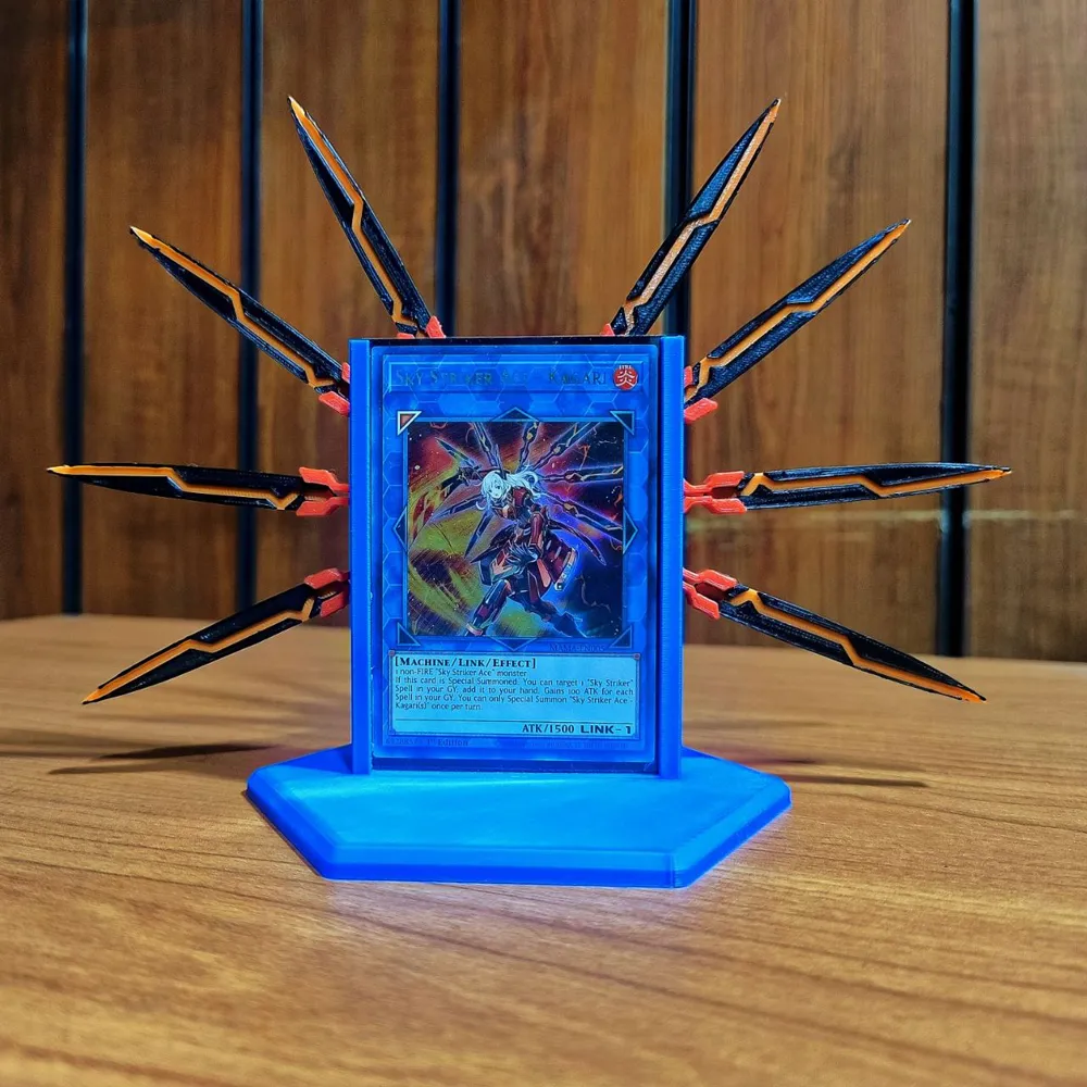 Yu-Gi-oh! Sky Striker - Kagari Card Display Stand by Spyral3D - MakerWorld