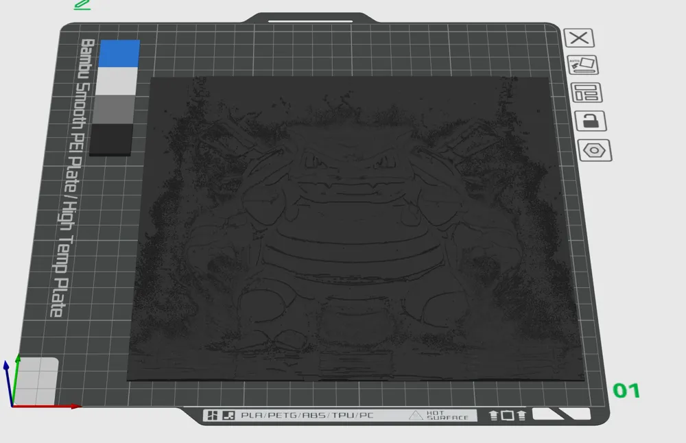 Pokemon Blastoise Hueforge Picture by Wozzy3dHub MakerWorld: Download ...