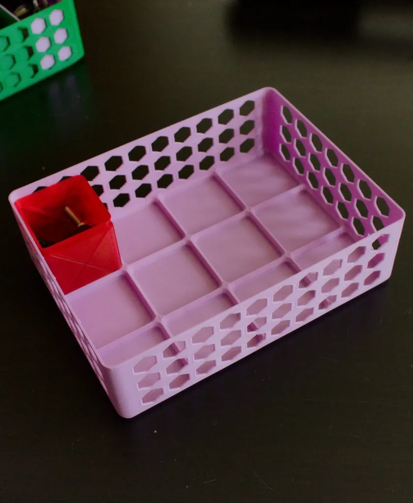 Gridfinity Baseplate Basket [PARAMETRIC] by qulix - MakerWorld