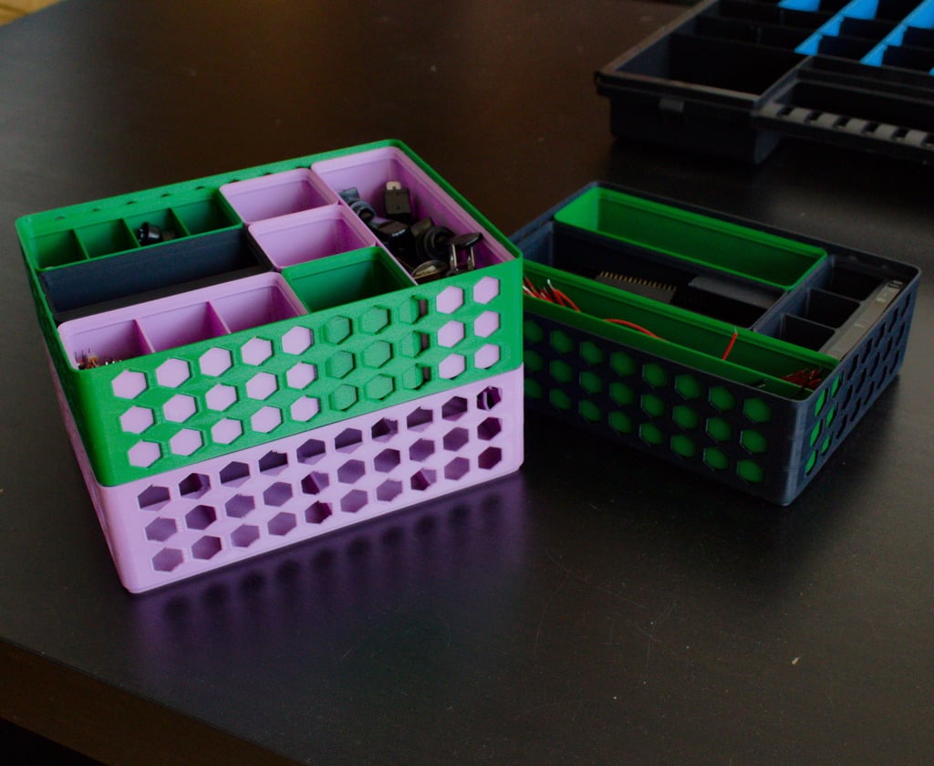 Gridfinity Baseplate Basket [PARAMETRIC] by qulix - MakerWorld