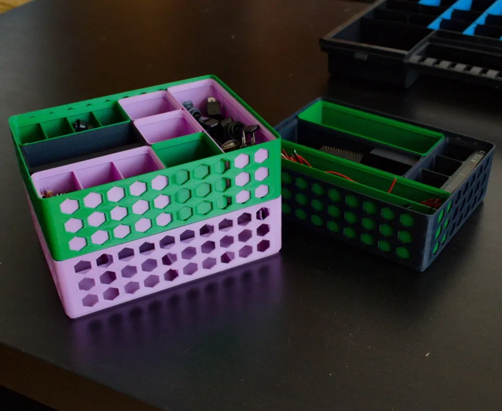Gridfinity Baseplate Basket [PARAMETRIC] by qulix - MakerWorld