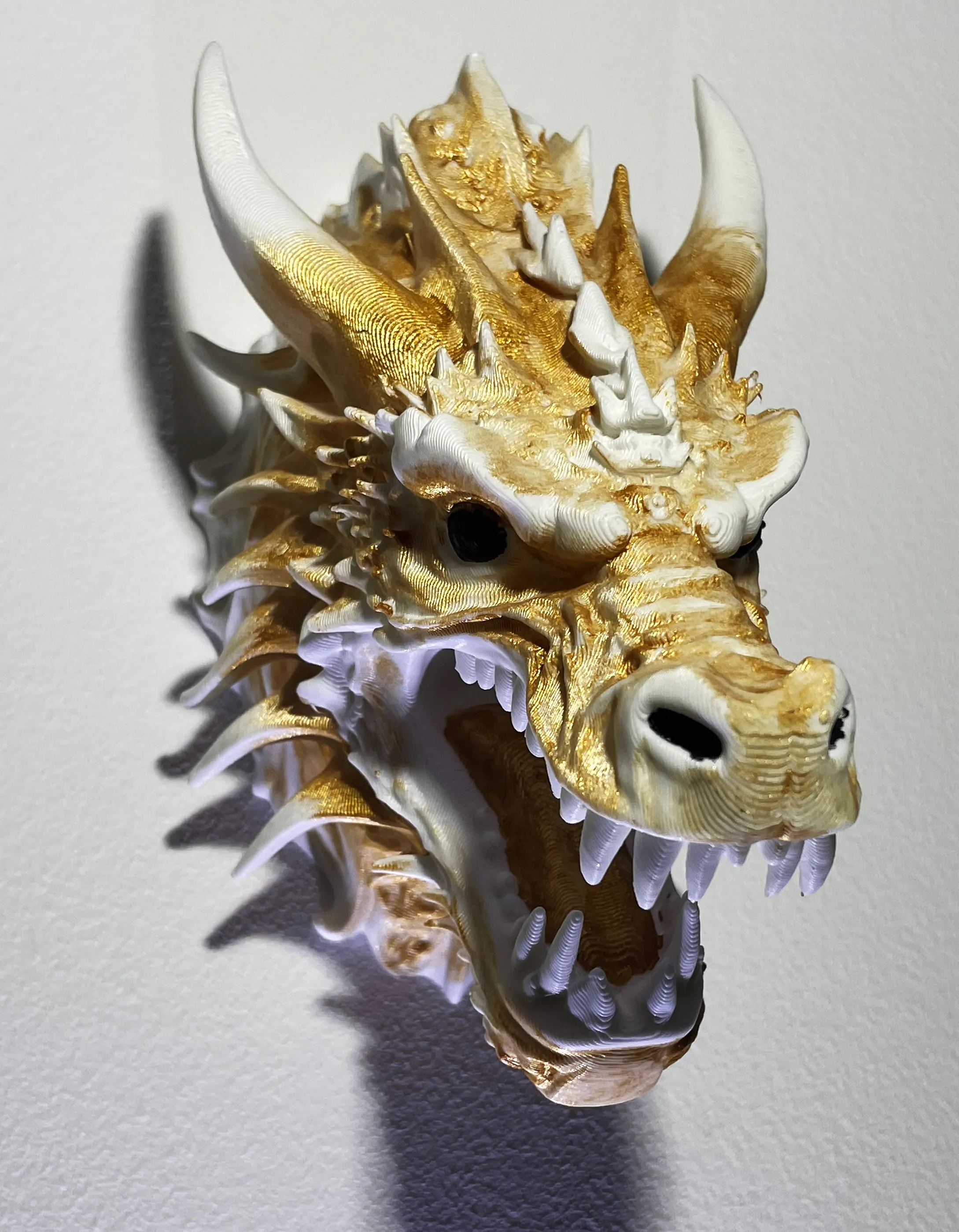 Wall Mounted Dragon Head Trophy - Free 3D Print Model - MakerWorld
