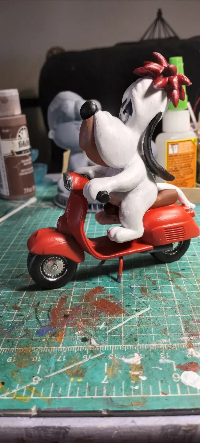 Droopy el perro en una motocicleta por iKun - MakerWorld