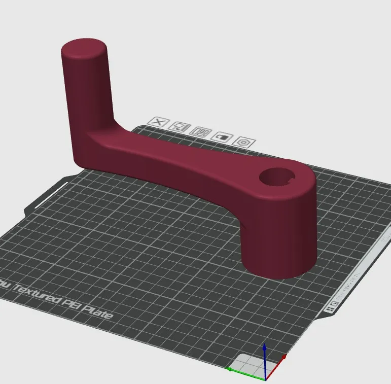 Strong Large Crank Handle by C&H_HUBMakerWorld: Download Free 3D Models