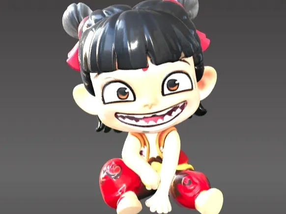 【Single Plate Print】Adorable Nezha by heibo - MakerWorld