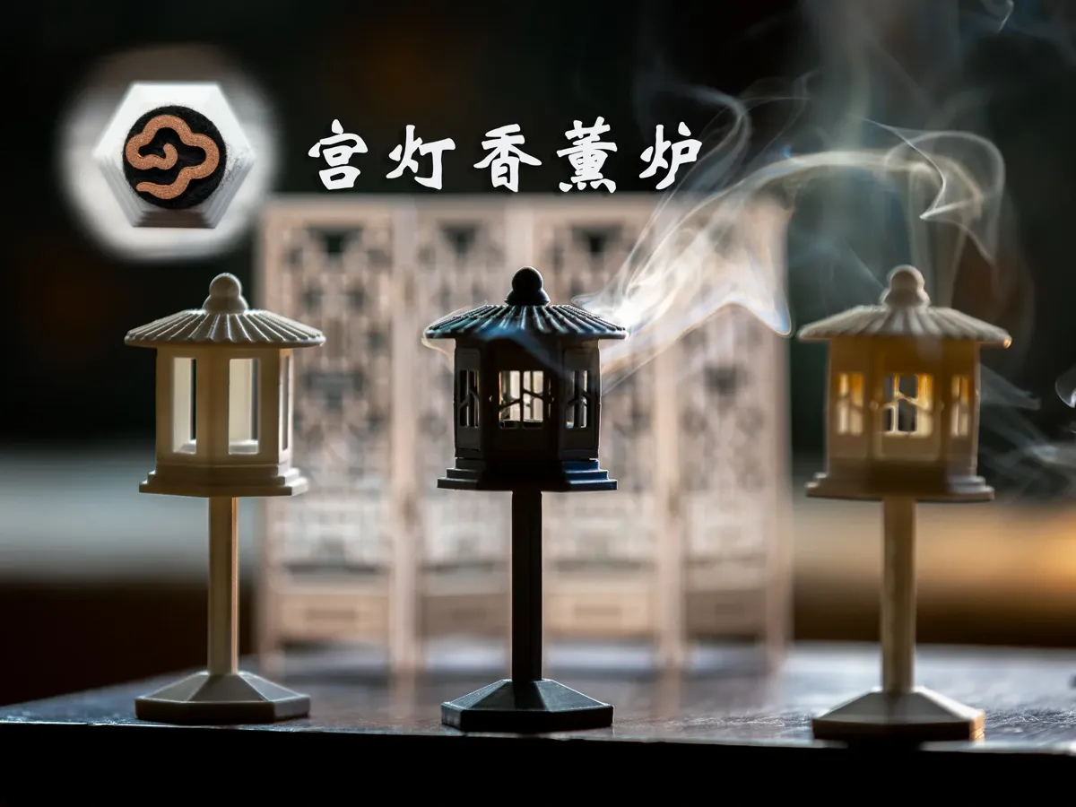 Ancient Chinese Palace Lantern Incense Burner | Separated Components ...