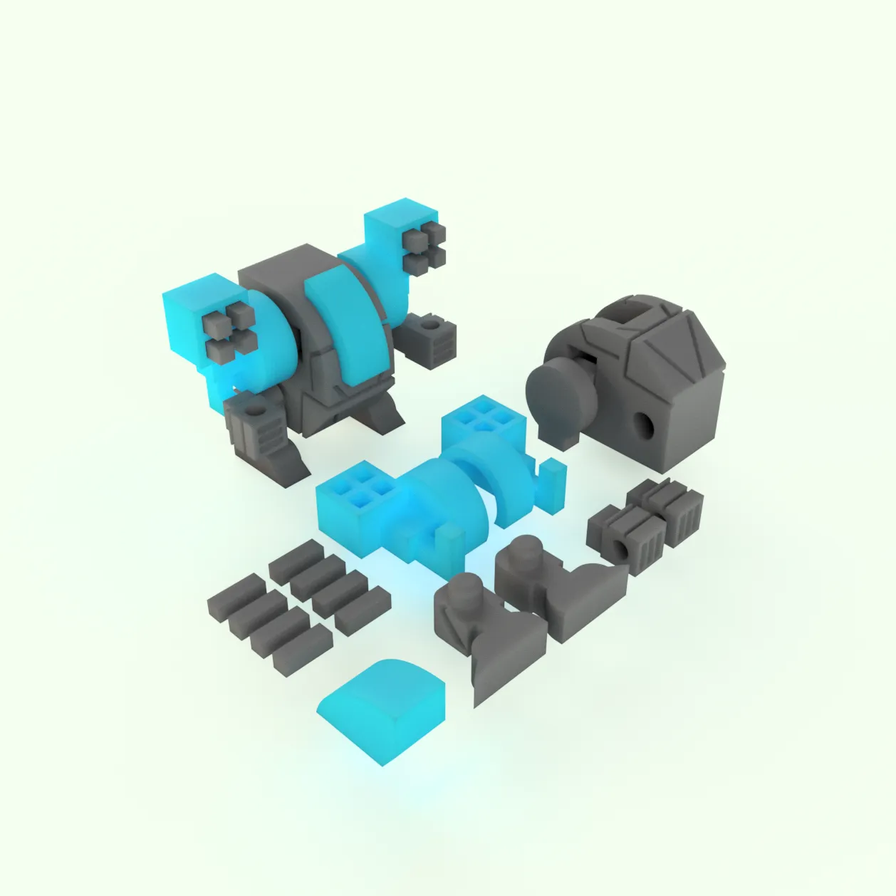 Small Future City diorama (5 models pack) - Free 3D Print Model ...