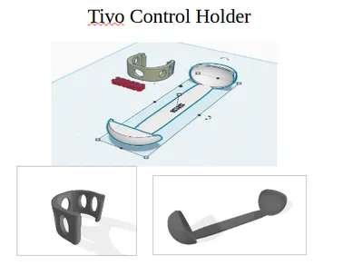Tivo Remote Control Holder by user_2319904410 - MakerWorld