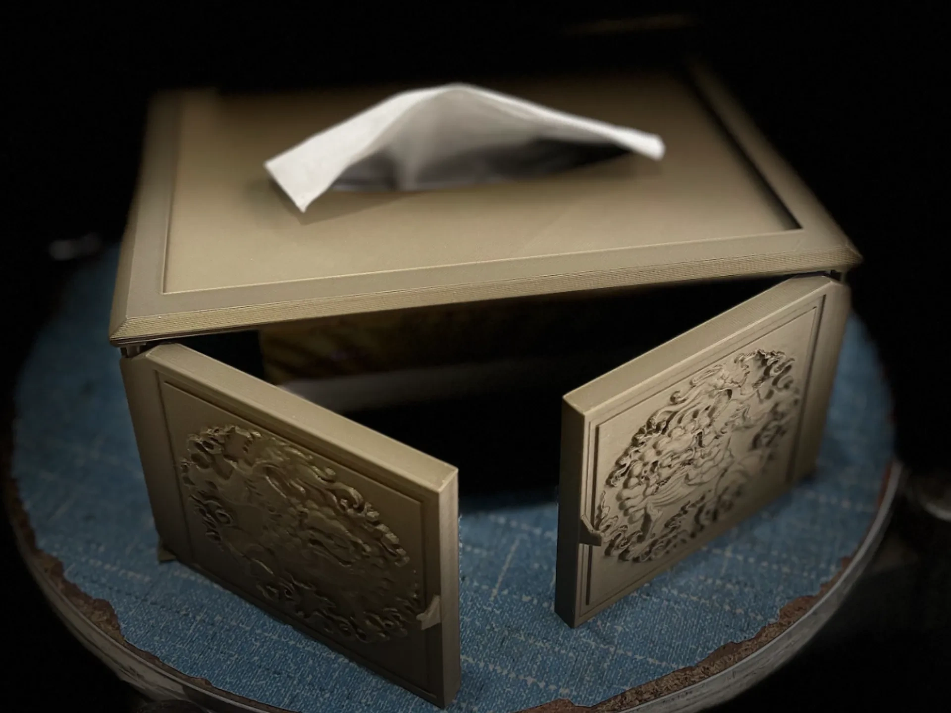 【Dragon Phoenix Qilin】Tissue Box by 叉星客MakerWorld: Download Free 3D Models