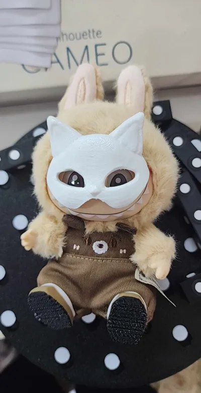 Labubu cat mask by dex MakerWorld: Download Free 3D Models