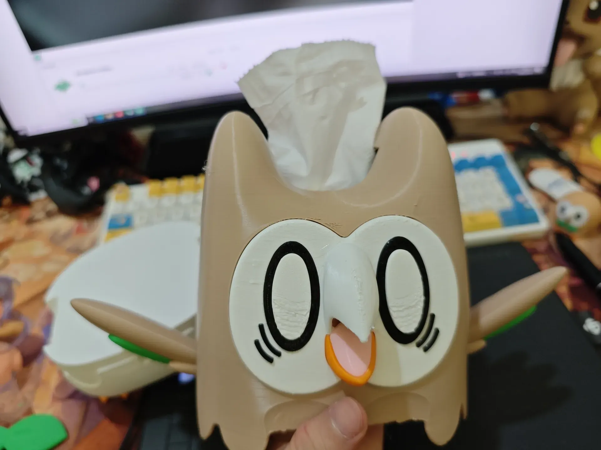 Pokemon—Rowlet Shocked Version (Tissue Box, No AMS needed) by 手废的黑山羊 ...