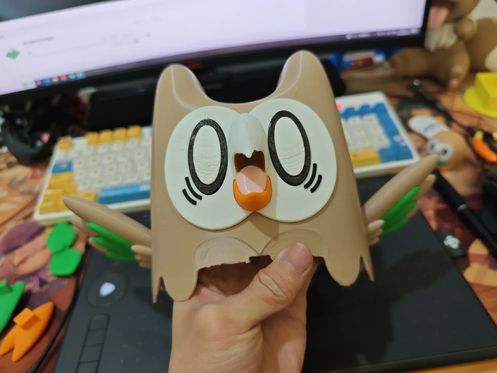 Pokemon—Rowlet Shocked Version (Tissue Box, No AMS needed) by 手废的黑山羊 ...