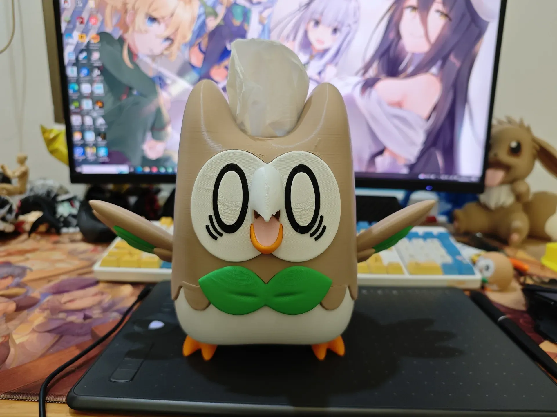 Pokemon—Rowlet Shocked Version (Tissue Box, No AMS needed) by 手废的黑山羊 ...