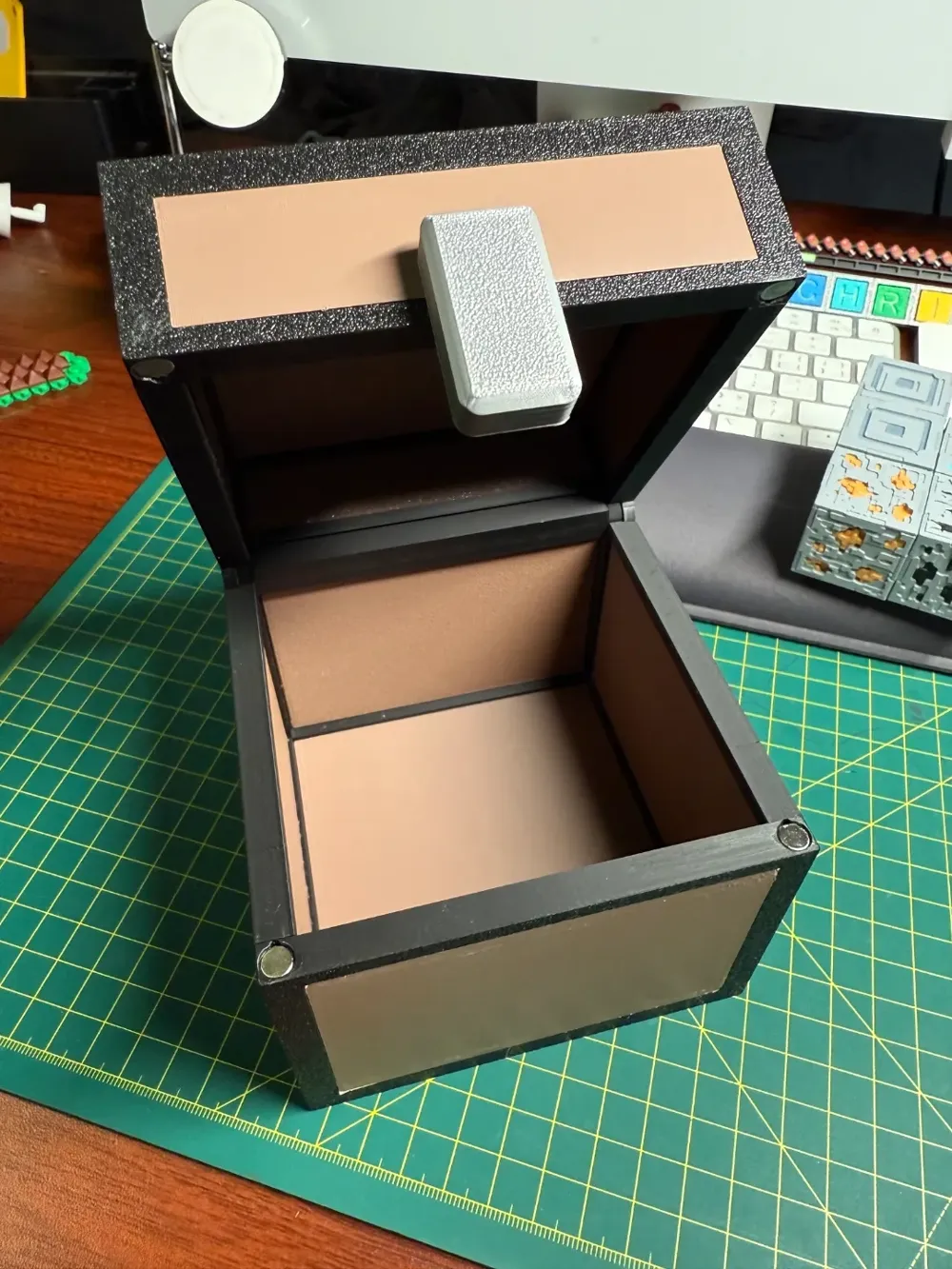A highly detailed Minecraft-inspired tissue box, requiring only ...