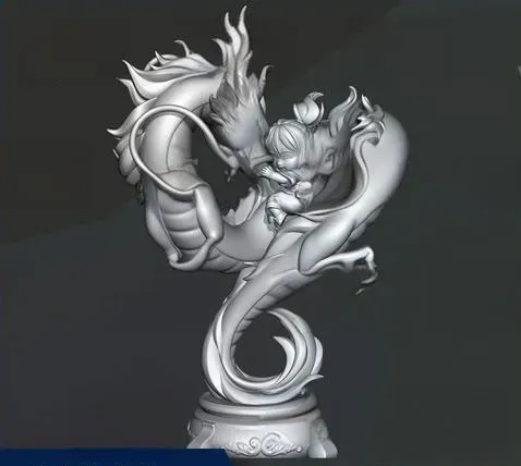 Hayao Miyazaki's Spirited Away Haku 3D Model for 3D Printing by eyes MakerWorld: Download Free ...