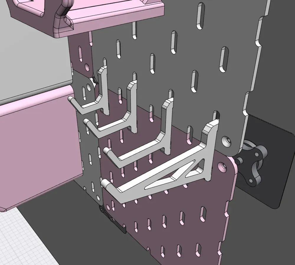 Pegboard, Filament-Saving Version by DAVINCI_FPV MakerWorld: Download Free 3D Models