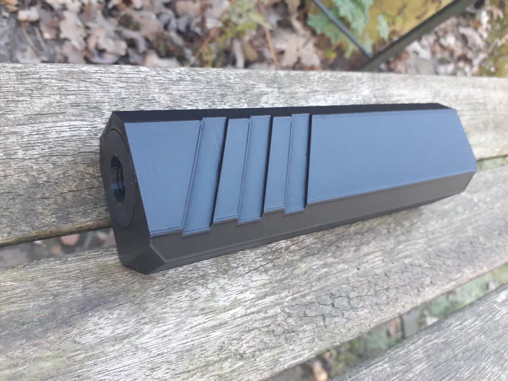 Rectangular Airgun Suppressor .22 (1/2"-20 UNF) by MJM3D MakerWorld ...