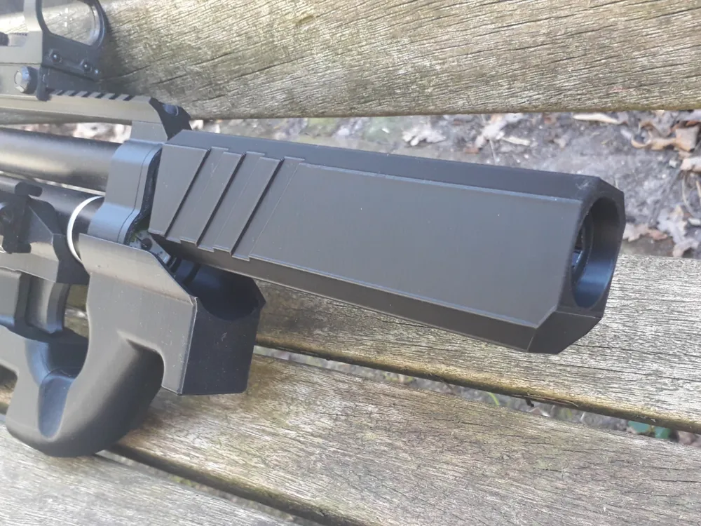 Rectangular Airgun Suppressor .22 (1/2"-20 UNF) by MJM3D MakerWorld ...
