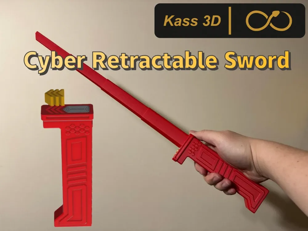Cyberpunk retractable short knife by Kass 3DMakerWorld: Download Free ...