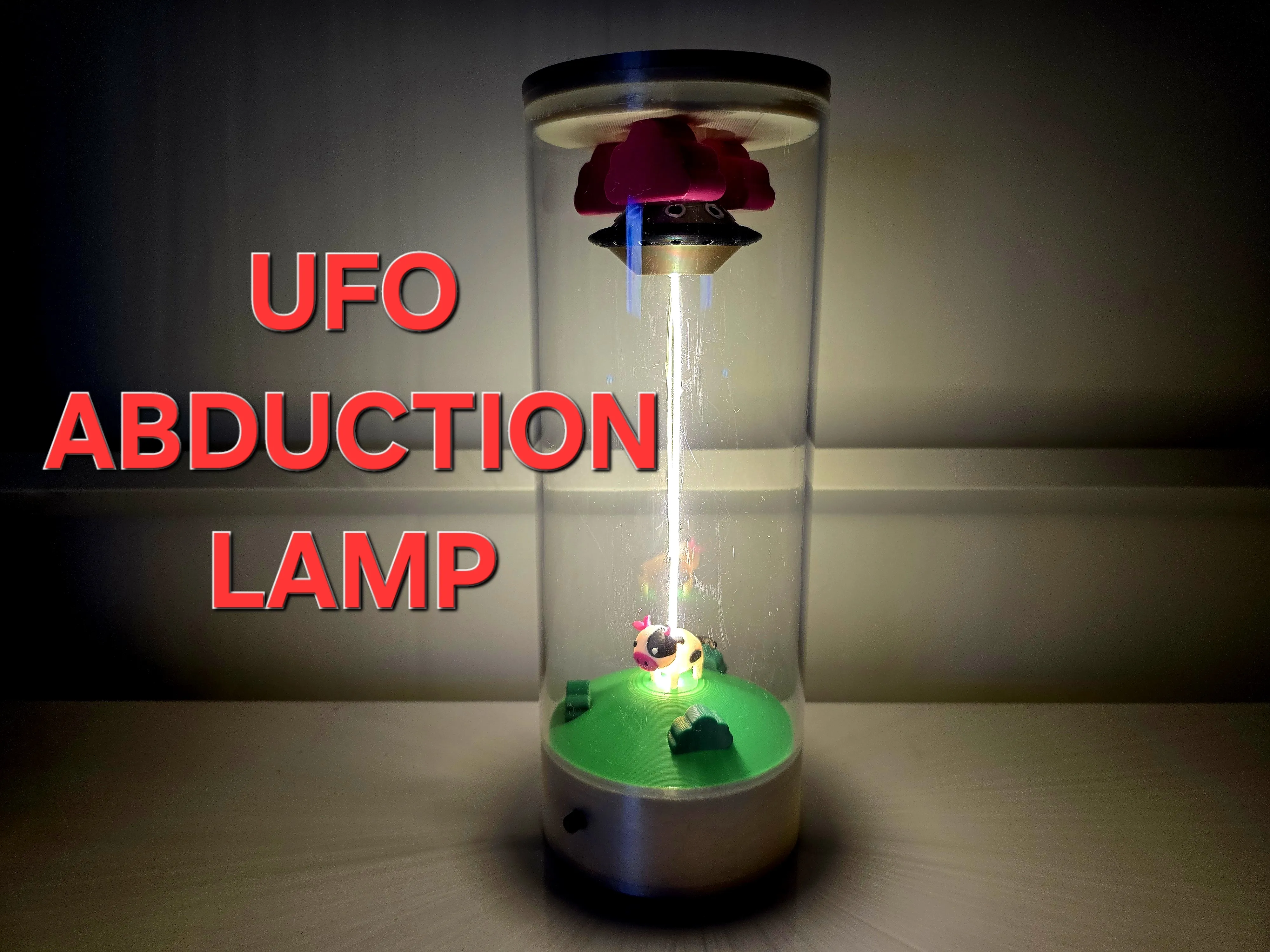 UFO Abduction Lamp - Makers Supply - Free 3D Print Model - MakerWorld