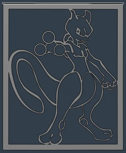 Mewtwo - Wall Art by Danielepand - MakerWorld