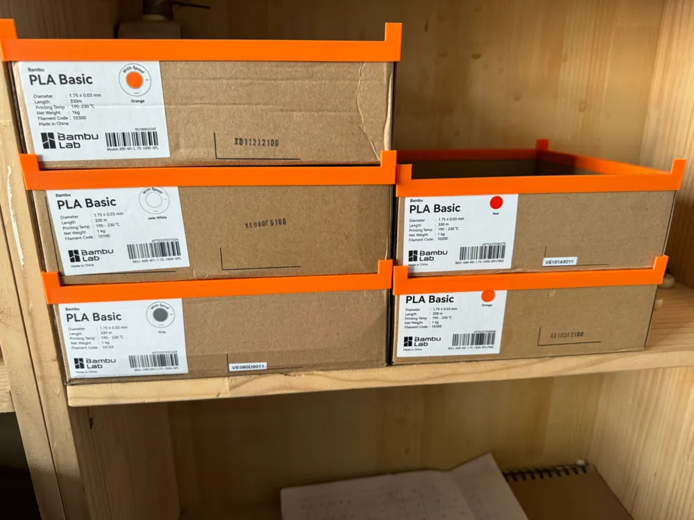 Bambu Lab Official Filament Spools Cardboard Box Stackable Stand by ...