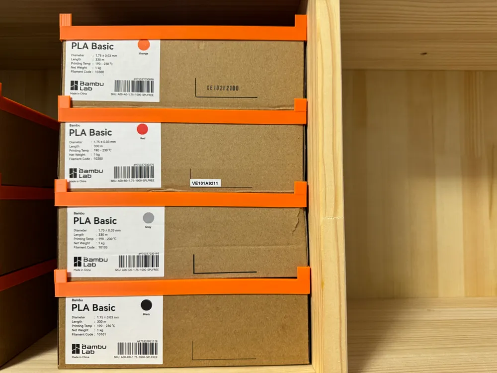 Bambu Lab Official Filament Spools Cardboard Box Stackable Stand by ...