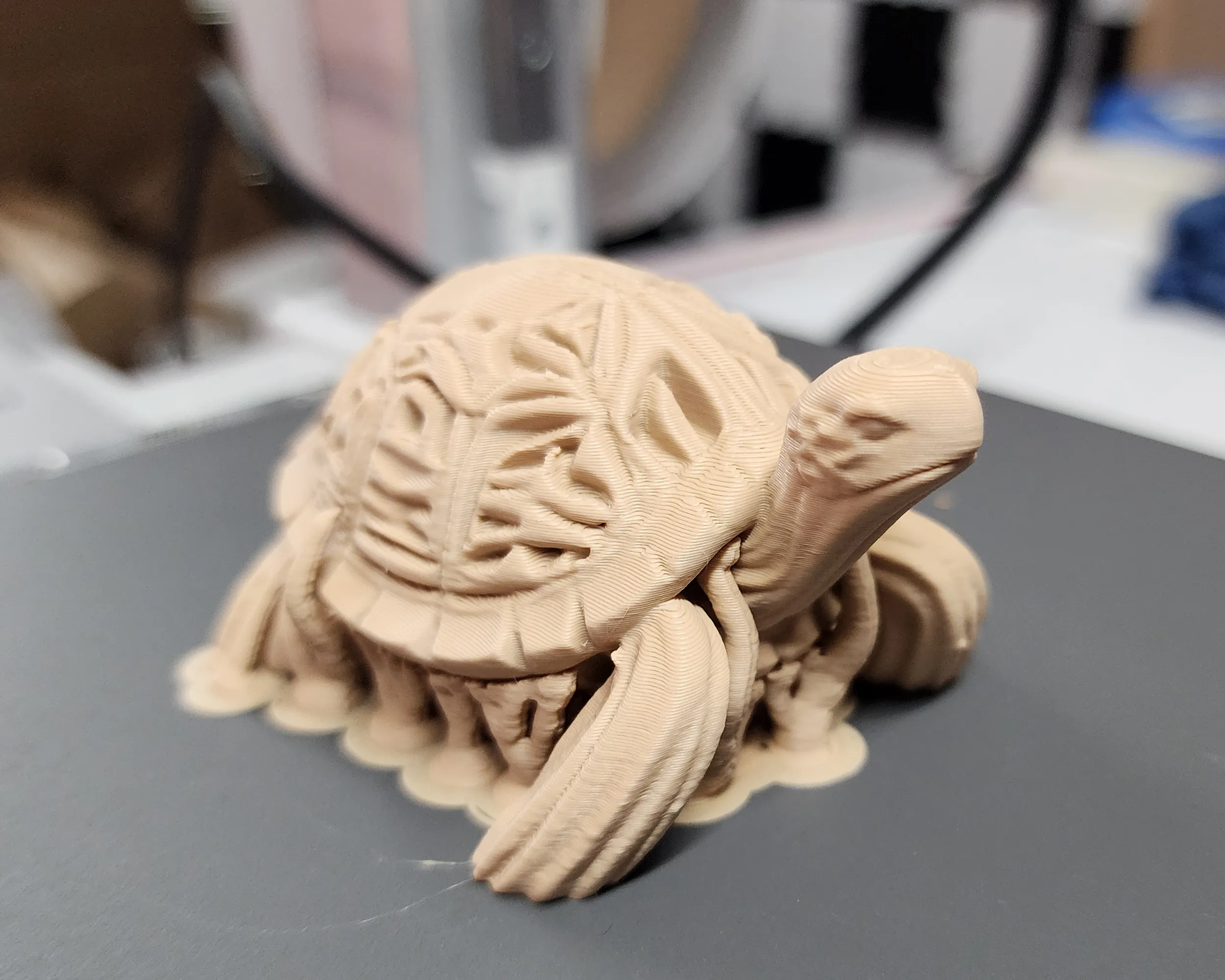 Wood-Carved Tortoise - Free 3D Print Model - MakerWorld