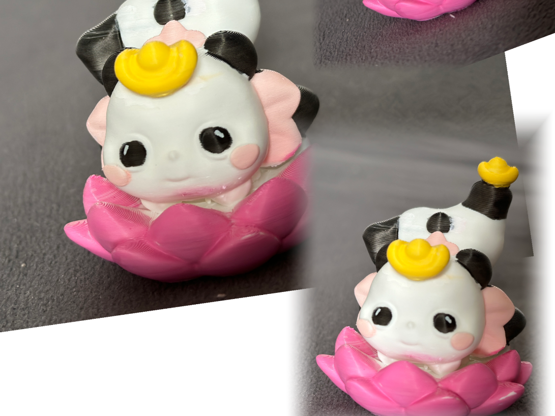 Lotus Panda Ornament by 水星 MakerWorld: Download Free 3D Models