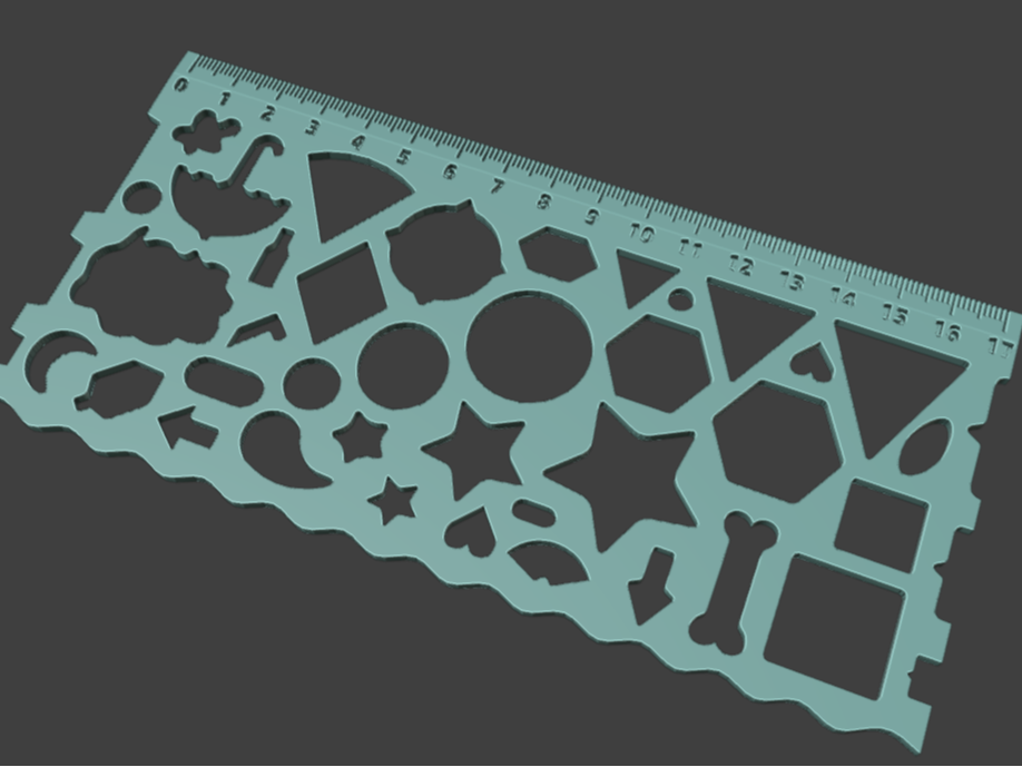 Multi-functional ruler by 意如怡 - MakerWorld