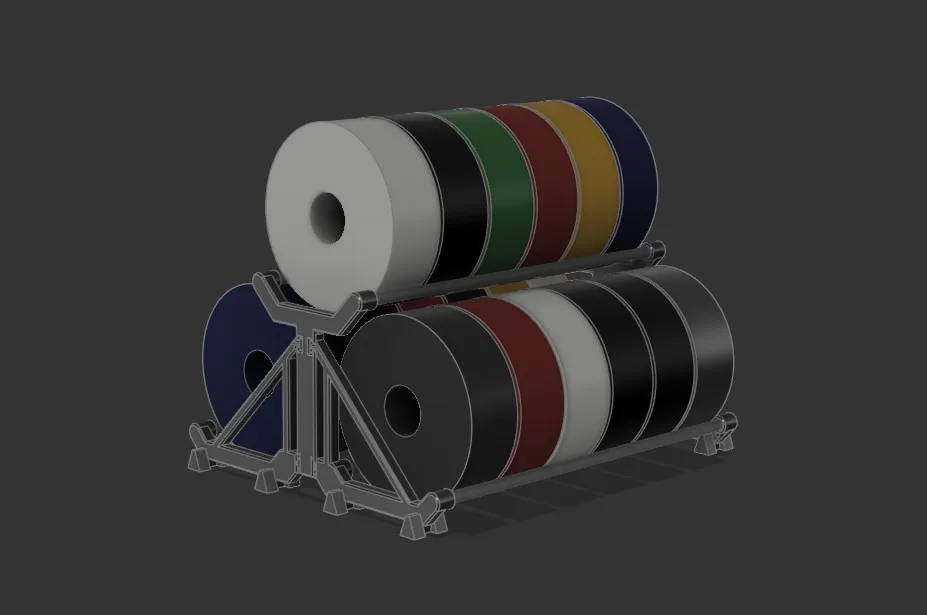 Stand-alone Filament Rack by MNRejectMakerWorld: Download Free 3D Models