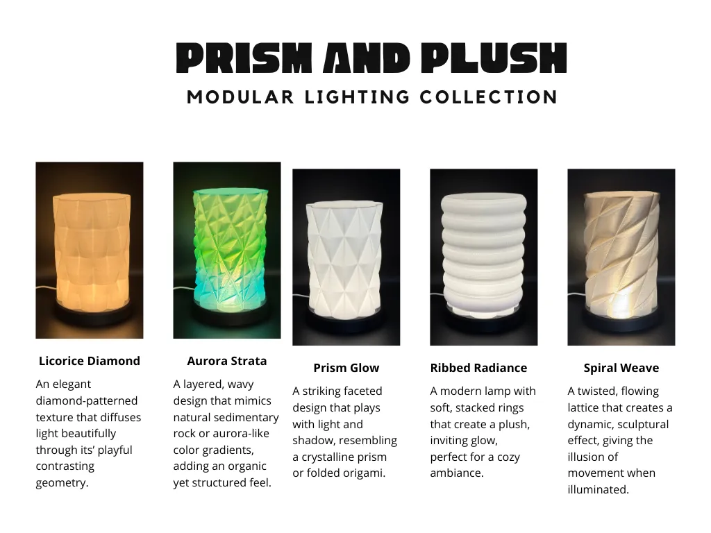 Prism and Plush Lamp Collection - Basic Version - Free 3D Print Model ...