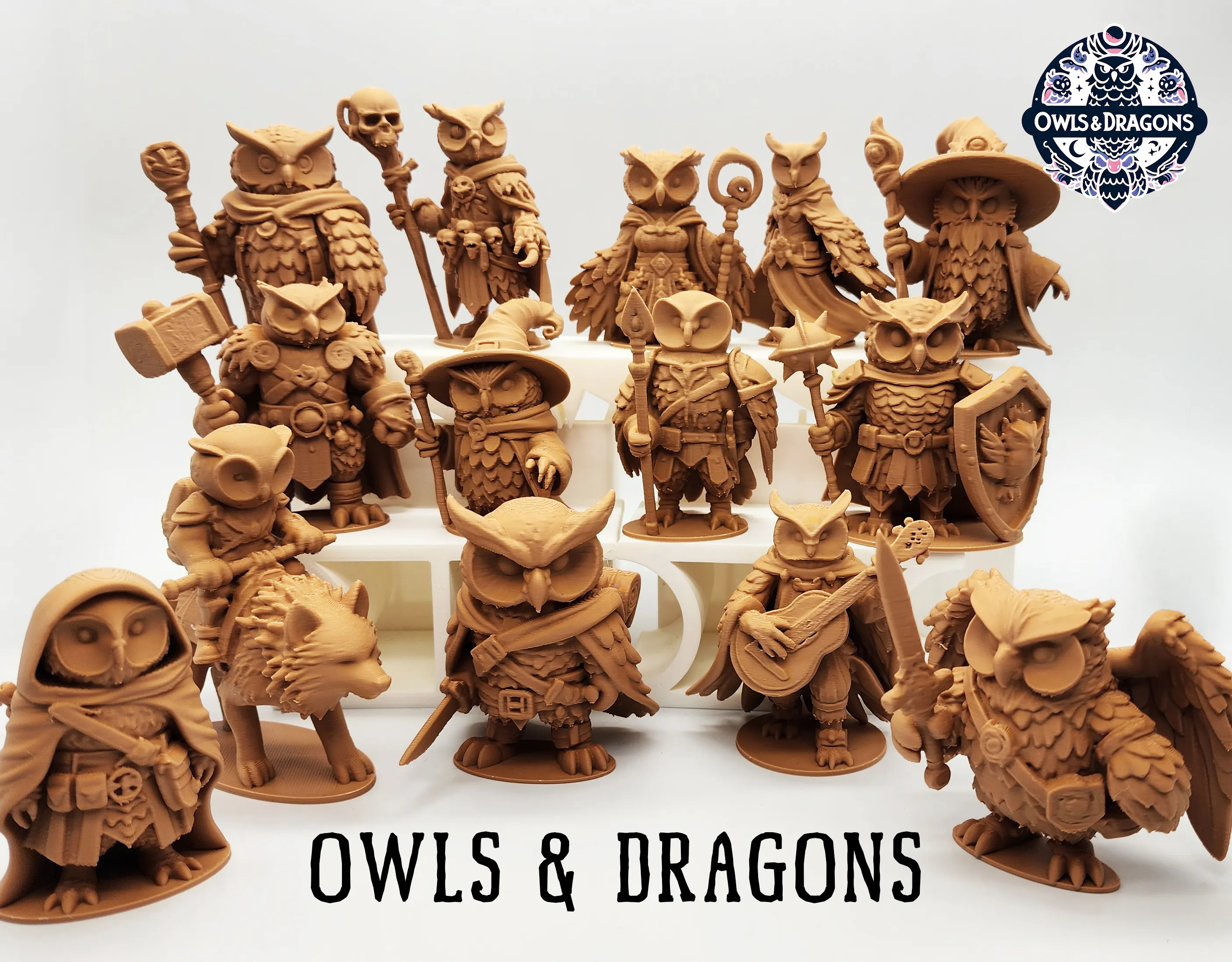 The Monk - Owls & Dragons by Triple G Workshop MakerWorld: Download ...