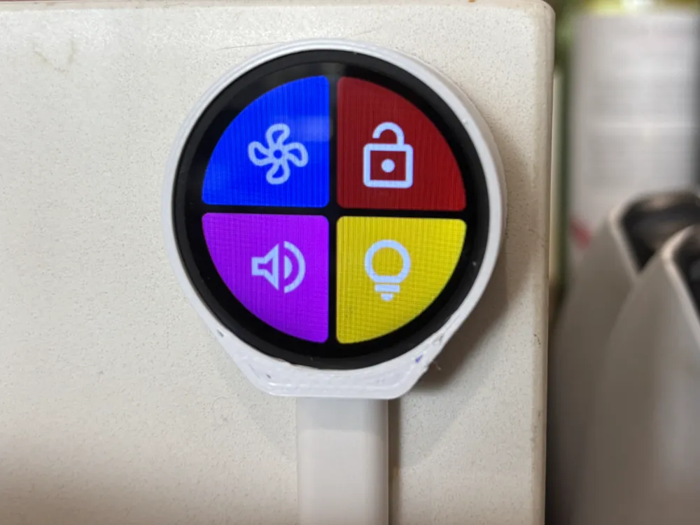 Waveshare ESP32 1.28" Touch LCD Screen Wall Case by samywamy10 - MakerWorld