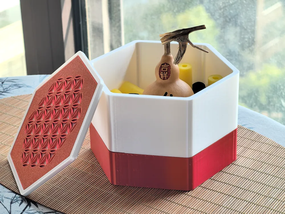 Stackable, Customizable Hexagonal Boxes Remixed by INWXID - MakerWorld