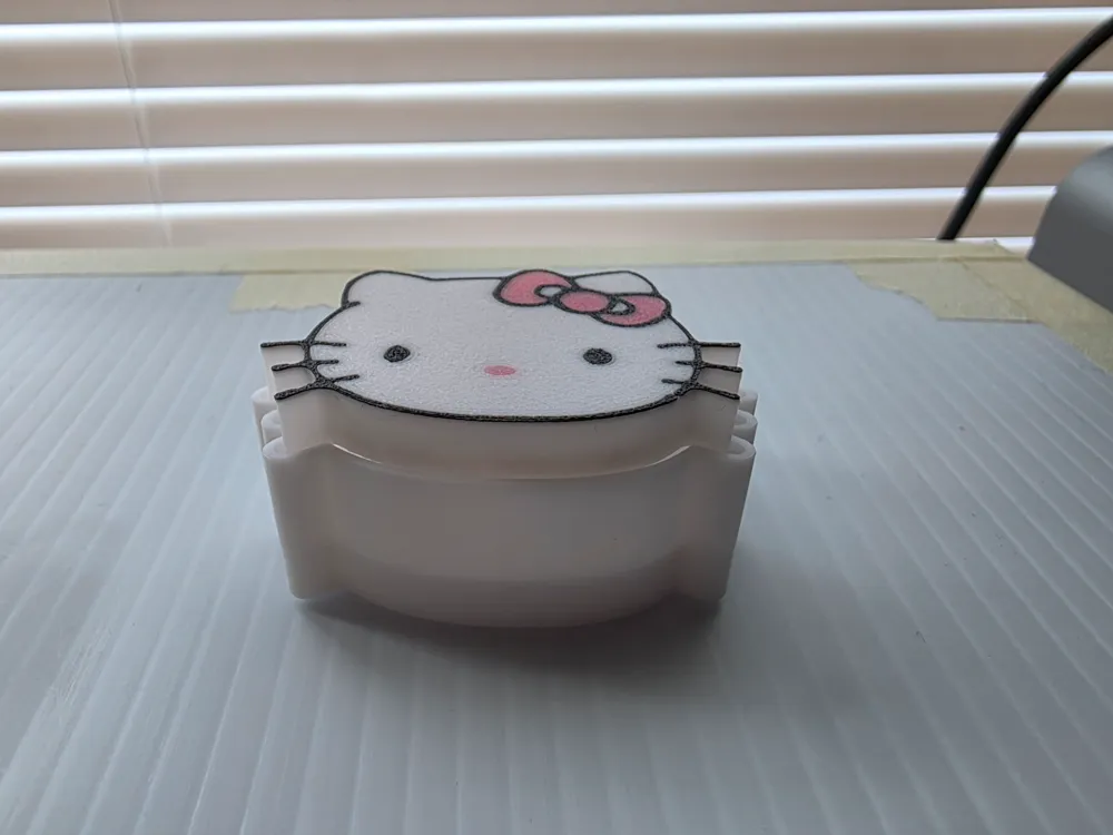 Hello Kitty Fidget Clicker - Perfect Fit & Working - Free 3D Print ...