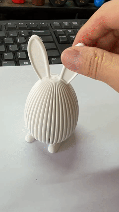 Spinning Rabbit Egg by DLL - MakerWorld