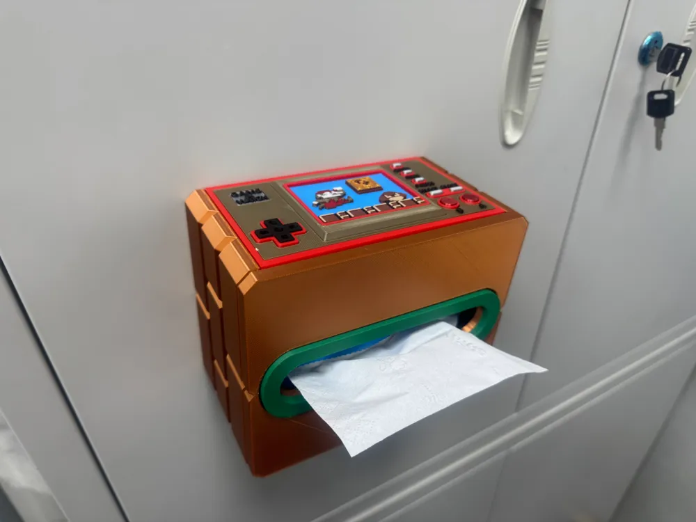 Mario Game Console Tissue Box by Alice - MakerWorld