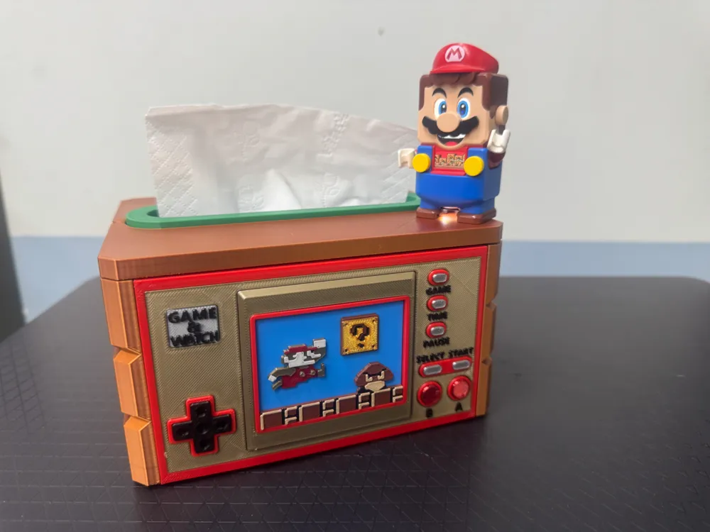 Mario Game Console Tissue Box by Alice - MakerWorld