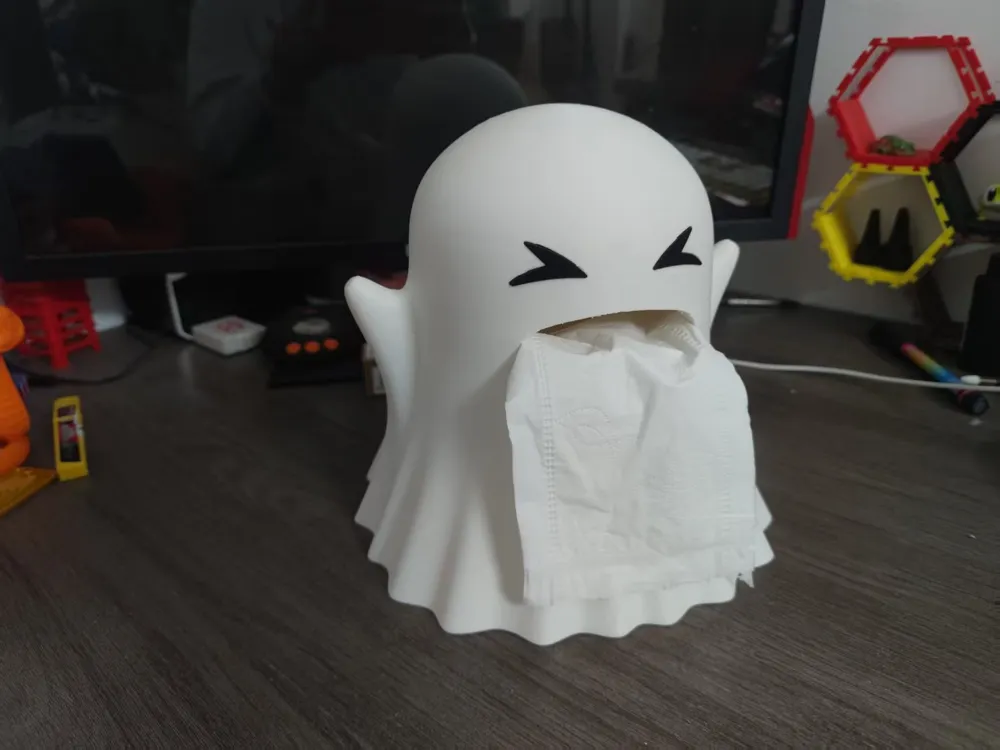 Ghost Tissue Box by 路萤3D打印 - MakerWorld