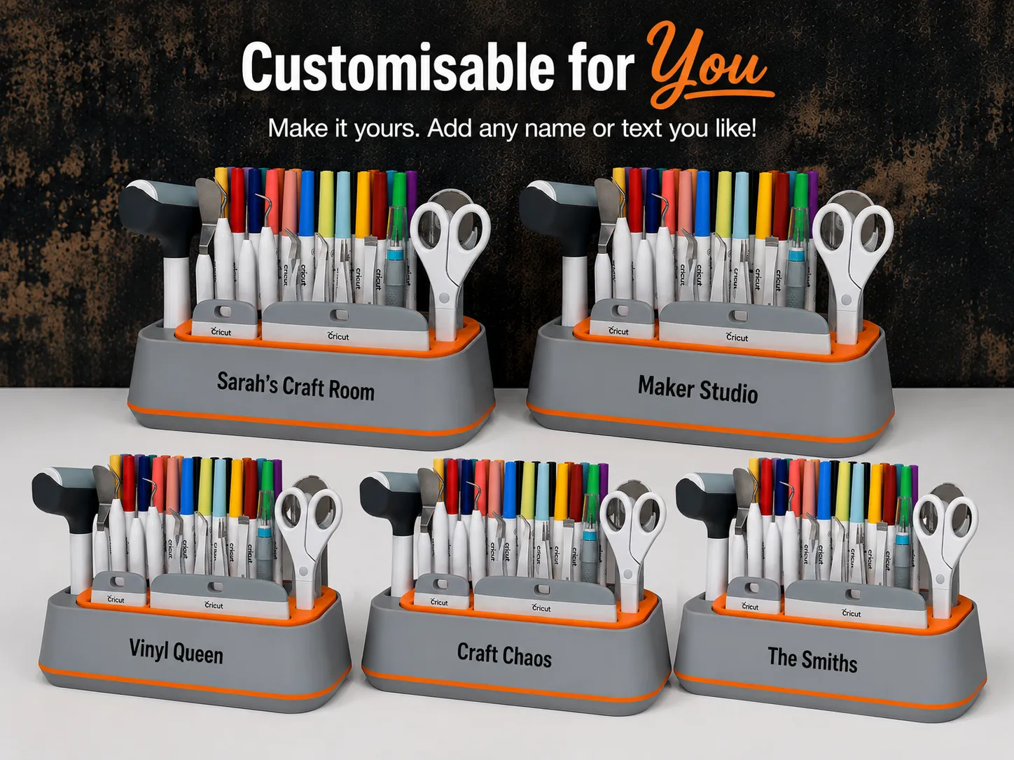 Cricut Maker inspired Tool Tidy - Free 3D Print Model - MakerWorld
