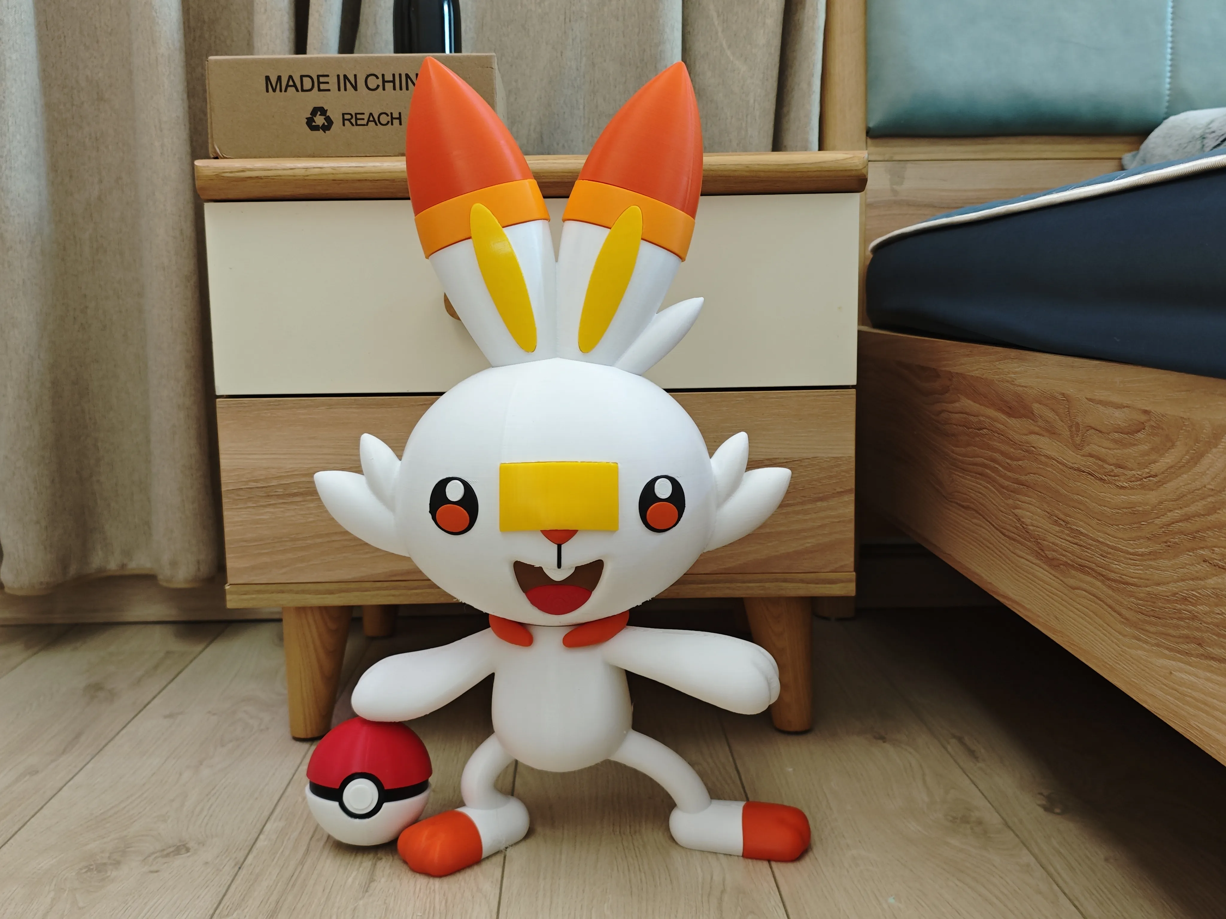 Pokémon—Scorbunny by 手废的黑山羊 MakerWorld: Download Free 3D Models