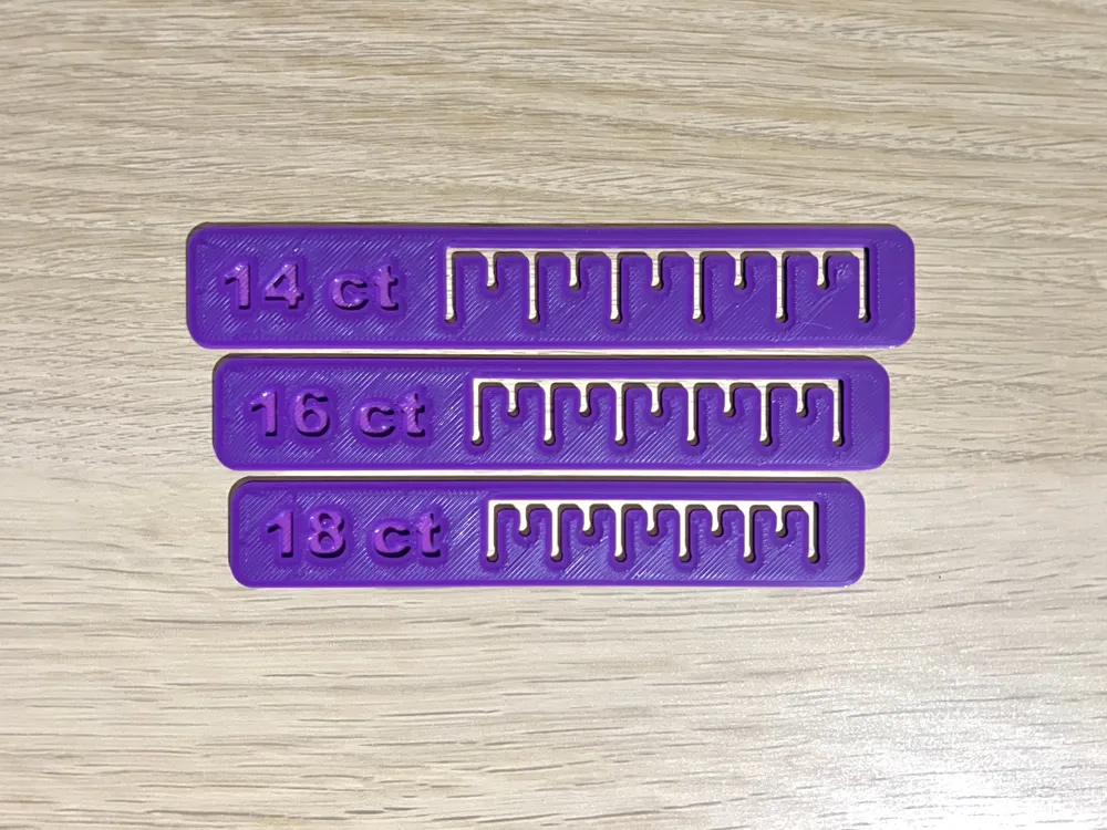 Cross stitch grid rulers - Free 3D Print Model - MakerWorld